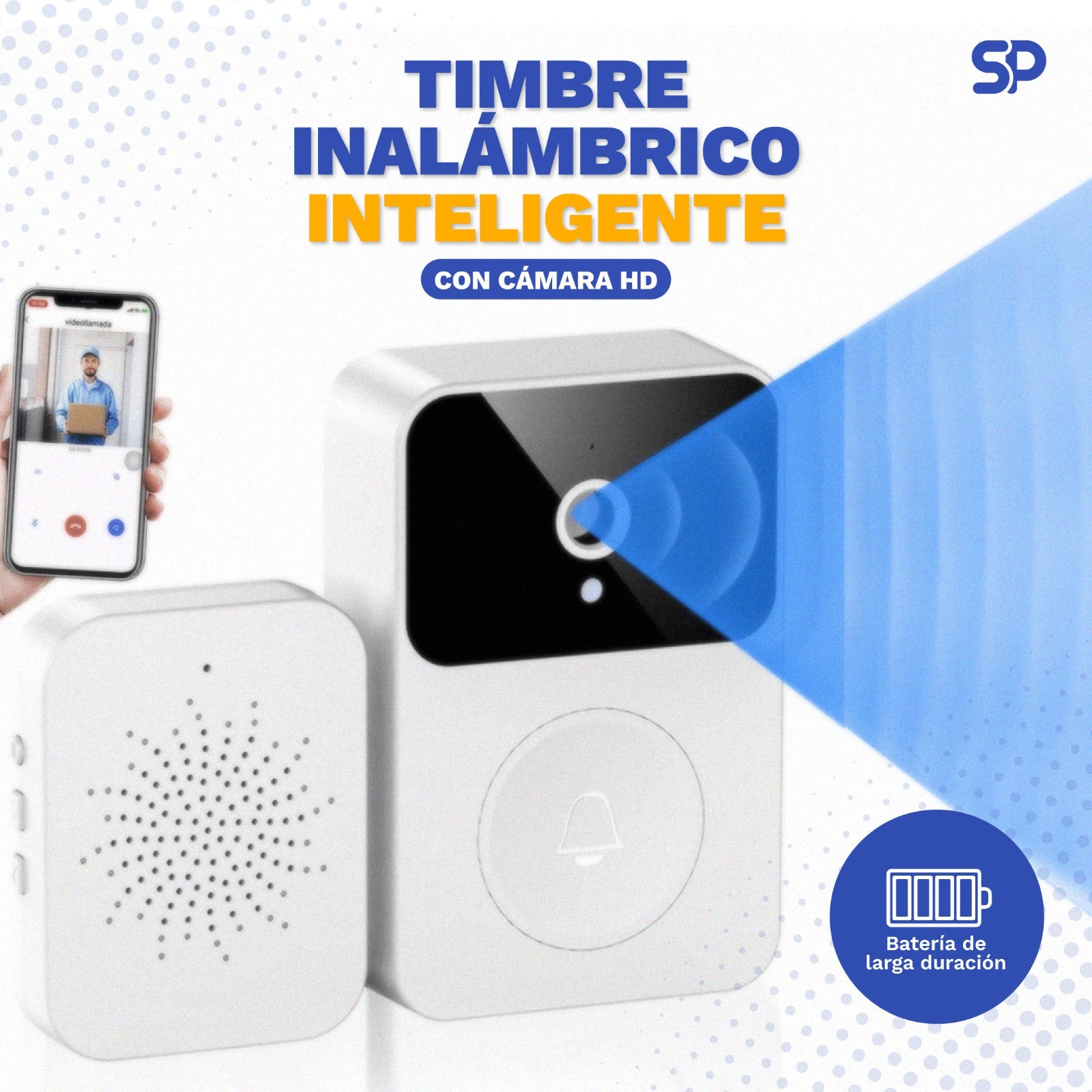 Timbre Inalámbrico Inteligente con Cámara HD – Smart Place